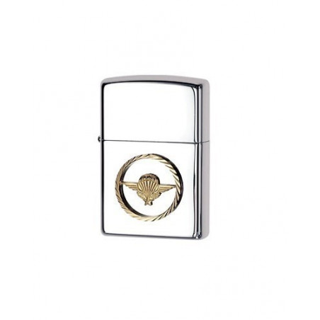 BRIQUET ZIPPO AVEC INSIGNE surplus militaire armurerie LOOK KAKI Var ...